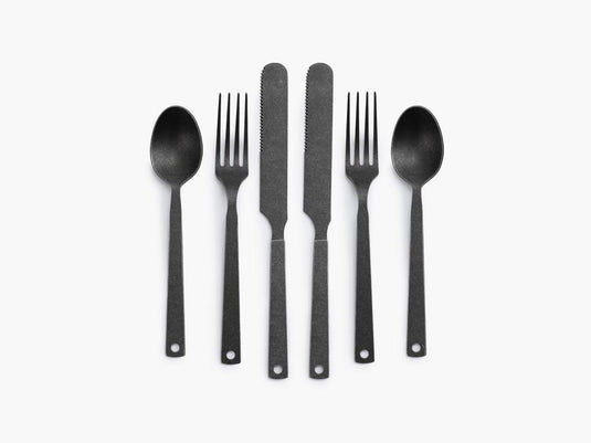 Barebones Flatware Set (Set of 2) (Matte Black Finish) – Van Life Gear Company LLC