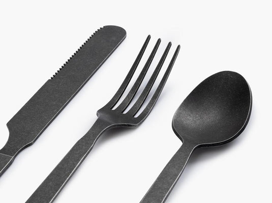 Barebones Flatware Set (Set of 2) (Matte Black Finish) – Van Life Gear Company LLC