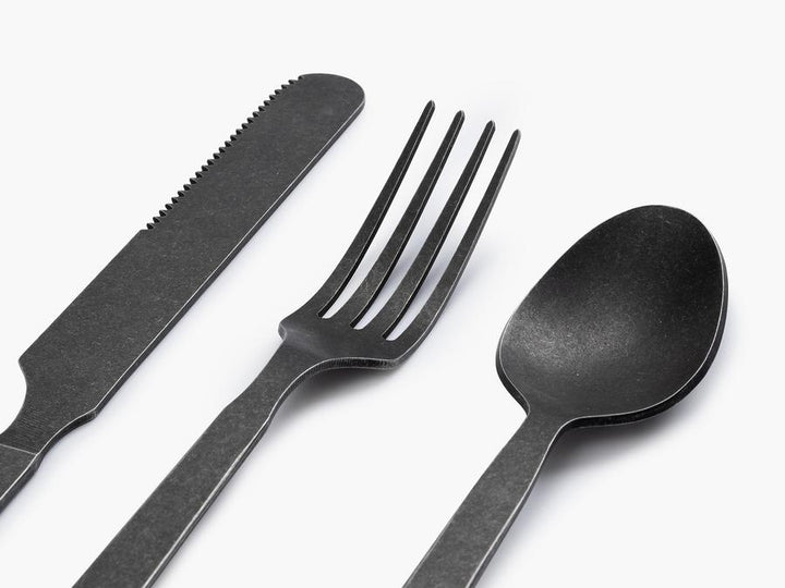 Barebones Flatware Set (Set of 2) (Matte Black Finish) – Van Life Gear Company LLC